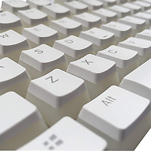 HZYZ PBT Backlit Keycaps Pudding Keyset Double Shot Cherry MX Key Caps Top Print OEM Profile for 60%/87/104/108 MX Switches Mechanical Gaming Keyboard(White Pudding)