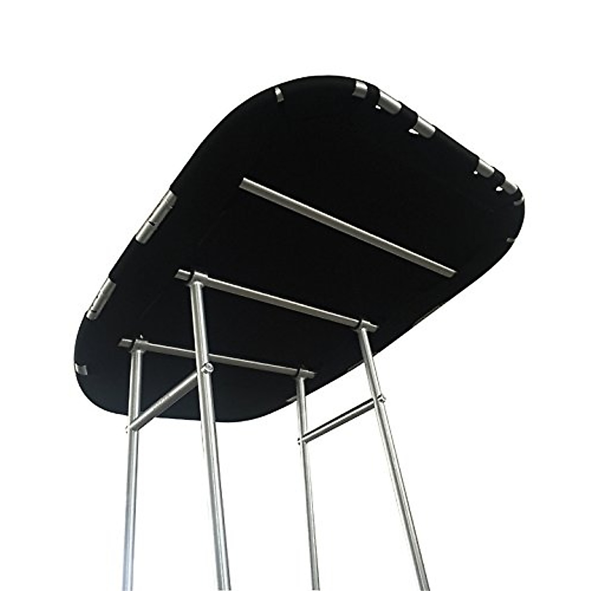 Dolphin Pro E Economic T-Top Fishing Boat Tower, Black Canopy,1.5" Brushed Anodized 6063 Aluminum Tubing, Canopy Fits Center Consoles up to 43 inches Wide, Marine Grade VIII, UV Resist Acrylic Cover