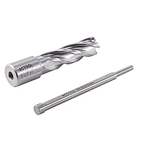 ACTOOL 5/8" Diameter × 2" Depth of Cut HSS ANNULAR Cutter with 3/4'' Weldon Shank