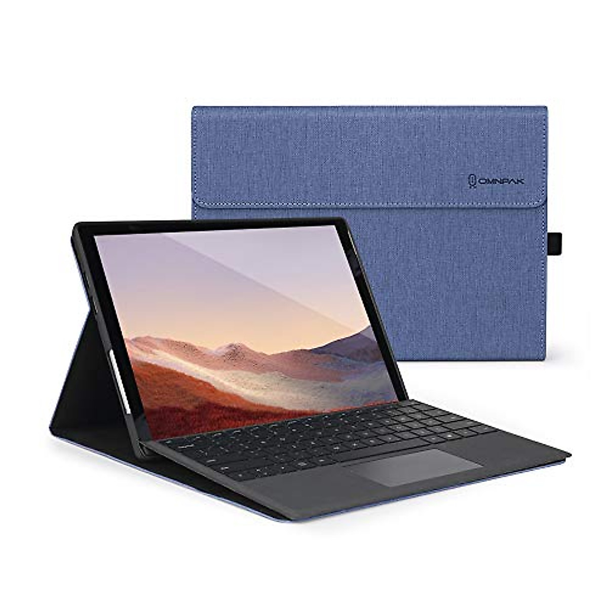Omnpak Case and Covers for 13 Inch New Surface Pro X(2021/2020/2019),Multiple Angle Slim Light Shell Cover-Compatible with Type Cover Keyboard（Keyboard Not Included）