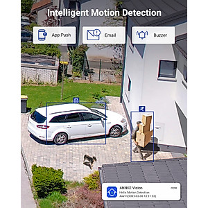 ANNKE Home Security Camera System, 3K Lite 8 Channel Security Video Recorder with 4Pcs 3K Built-in Mic Dual Light Cameras, AI Human/Vehicle Detection for Business Surveillance, 2TB Hard Drive