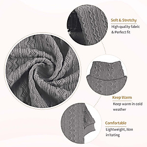 Dog Sweater Turtleneck Knitted Dog Clothes Solid Color Puppy Sweater Warm Cat Sweater Dog Sweaters for Small Dogs (Grey & XS)