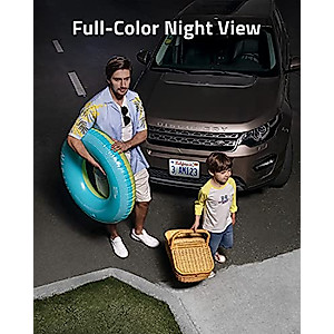 eufy Security Floodlight Cam E221, 2K, Built-in AI, 2-Way Audio, No Monthly Fees, 2,500-Lumen Brightness, Weatherproof, HomeBase Not Compatible, Hardwired, Motion Only Alert