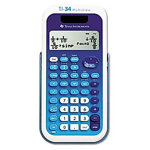 Texas Instruments TI-34 MultiView Scientific Calculator, 16-Digit LCD