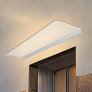 Awning Canopy, Clear Rain Shelter, Window Awning Door Canopy Awning, Door Window Awning, Outdoor Patio Awning Canopy, Rain Shelter Rain Snow Protection for Front Door (19.7 * 47.2in-Clear)