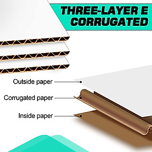 Shipping Boxes 12x9x4, HERKKA 20 PACK White Corrugated Cardboard Mailer Boxes, Medium Mailing Boxes for Packaging Small Business