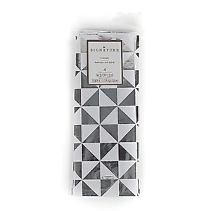 Hallmark Signature Tissue Paper (Silver Foil with Geometric Design)