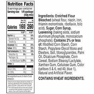 Betty Crocker Delights Super Moist Party Rainbow Chip Cake Mix, 13.25 oz. (Pack of 12)