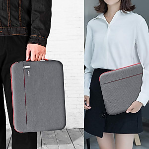 Voova 13 Inch Laptop Sleeve Case Compatible with MacBook Air/MacBook Pro 13 M2/M1,13.5 Surface Laptop 5/4,XPS 13 Chromebook,iPad Pro 12.9,360°Protective Computer Bag Cover with Organizer Pocket, Grey