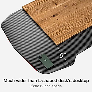 MOTPK 47 inch Boys Gaming Desk Z-Shaped Sturdy Kids Computer Desk, Gaming Table Workstation Home Office Desk with Monitor Stand Cup Holder and Headphone Hook, Gift for Boys Kids Men, Black