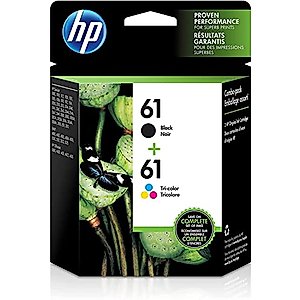 HP 61 | 2 Ink Cartridges | Black, Tri-color | CH561WN, CH562WN
