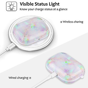 KOREDA AirPods Pro 2nd/1st Generation Case - Protective Hard Cover for Girls Women Men with Keychain for Airpods Pro 2nd/1st Gen