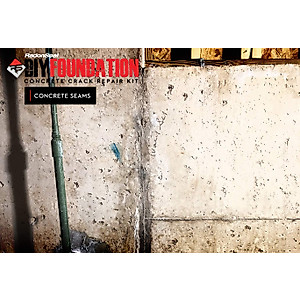 RadonSeal Concrete Foundation Crack Repair Kit (10 ft) - The Homeowner's Solution to Fixing Basement Wall Cracks Like The Pros!