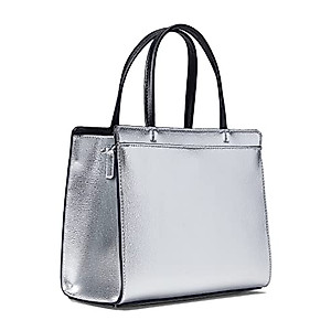 Karl Lagerfeld Paris Maybelle Solid Satchel, Silver