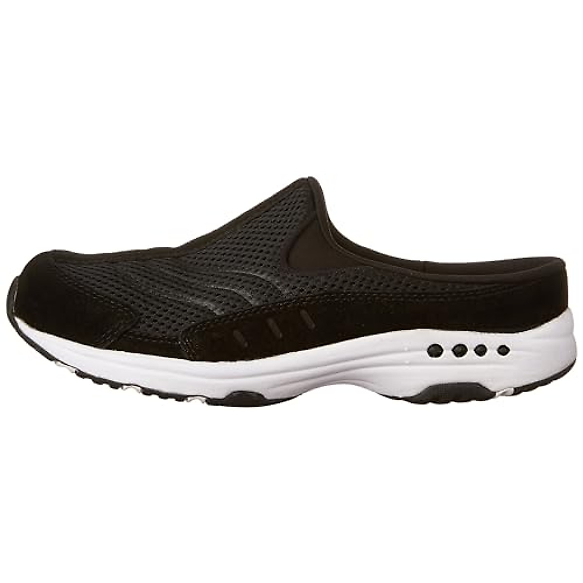 Easy Spirit womens Traveltime Mule, Traveltime Black Suede 960, 11 W