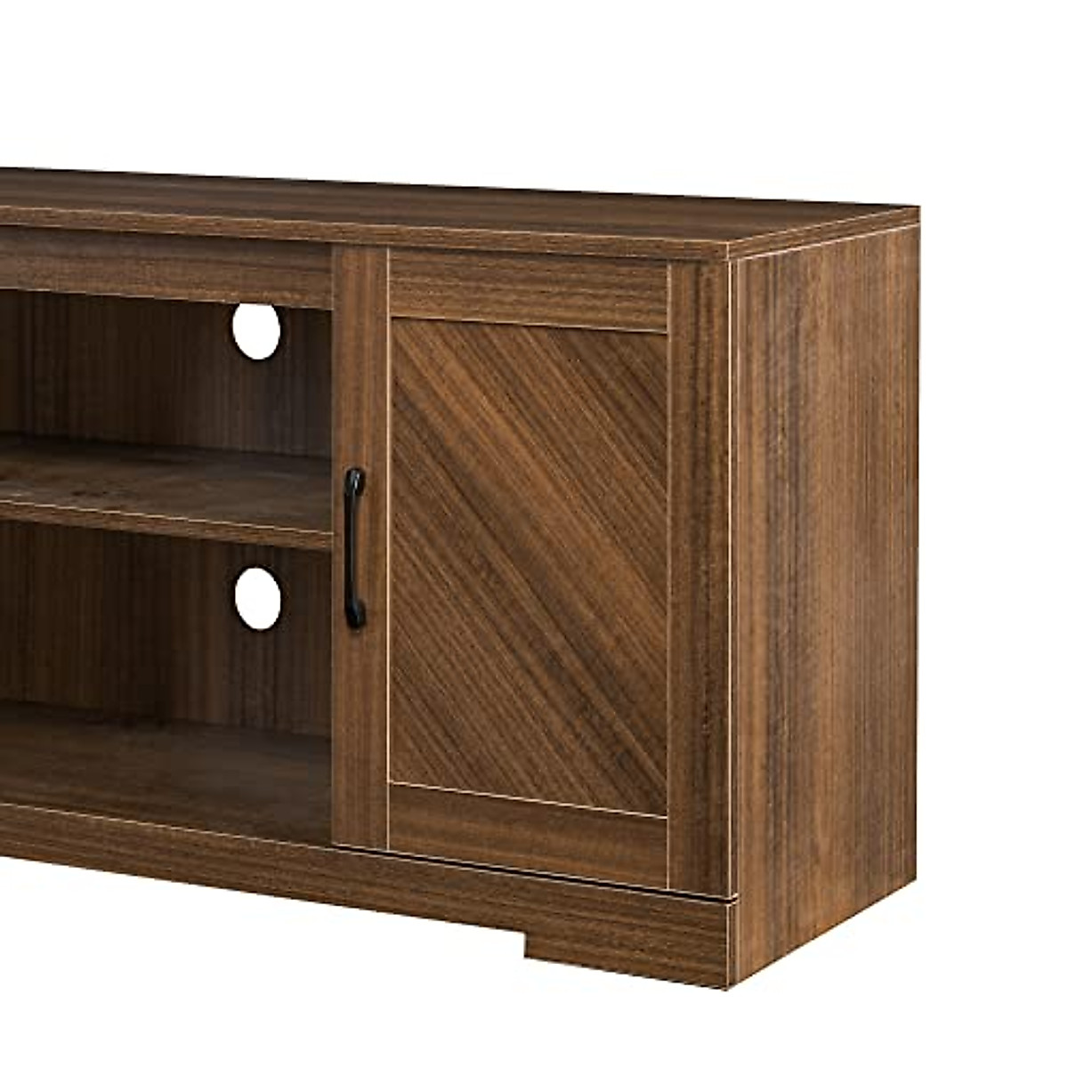 ZINUS Bennett TV Stand for TVs up to 65”, Farmhouse Style Entertainment Center, TV Stand with Storage, Living Room or Bedroom Furniture, Brown