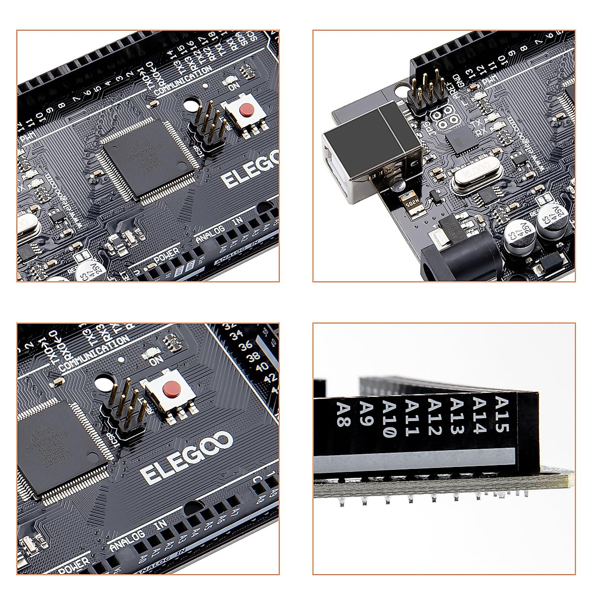 ELEGOO MEGA R3 Board ATmega 2560 + USB Cable Compatible with Arduino IDE Projects RoHS Compliant