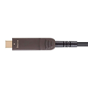 Monoprice USB 3.1 Type-C to Type-C Video-Only Cable - 4K@60Hz, Fiber Optic, AOC, 75 Feet, Black - SlimRun AV Series
