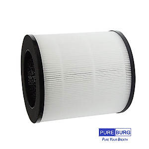 PUREBURG Replacement True HEPA Filters Compatible with Hisense KJ120 Air Purifier APKIT-20F / Enther AP1C Air Purifier APF1C,2-Pack