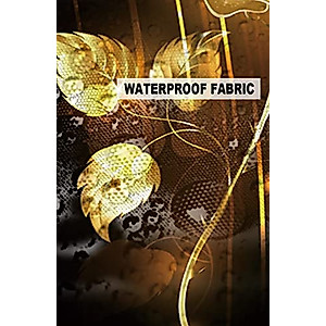 Pack of 2 Outdoor Waterproof Throw Pillow Covers Golden Rose Decorative Garden Cushion Cases for Patio Couch Sofa, Home Decoration 18x18 in