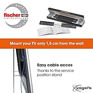 Vogel's THIN 405 flat TV wall mount for 26-55 inch TVs | Max. 55 lbs (25 kg) | Max. VESA 400x400 | Ultra slim TV wall mount | TÜV certified