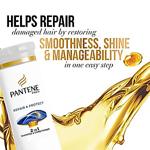 Pantene Repair and Protect 2 in 1 Shampoo & Conditioner 12.6 Fl Oz