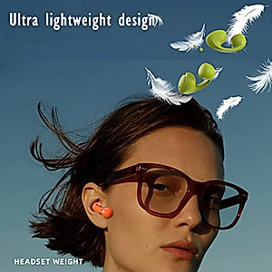 Wireless Ear Clip Bone Conduction Headphones Open Ear Bone Conduction Earbuds Headphone Clip On Open Ear Earbuds Bluetooth Bone Conducting Headphones Induction Earphones