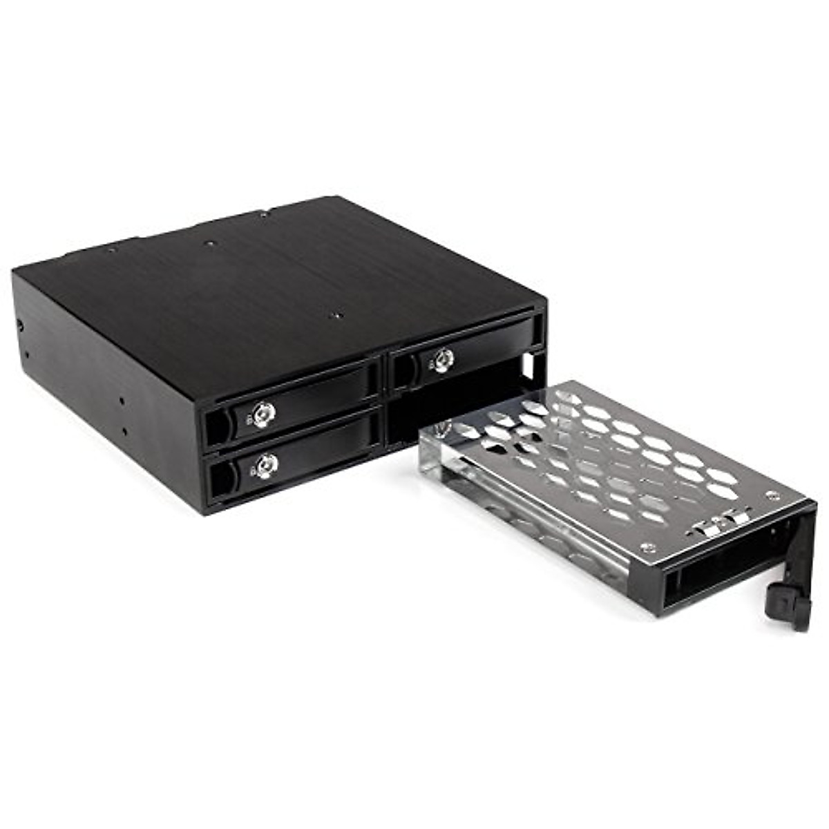 StarTech.com 4-Bay Mobile Rack Backplane for 2.5in SATA/SAS Drives - Hot Swap SSDs/HDDs from 5-15mm - Supports SAS II & SATA III (6 Gbps) , TAA (SATSASBP425)