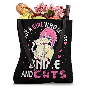 Just A Girl Who Loves Anime And Cats. Anime Stuff Anime Cat Tote Bag