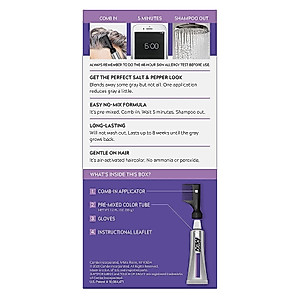 JUST FOR MEN Touch of Gray Hair Treatment T-45 Dark Brown, 6 Count (Pack of 1)