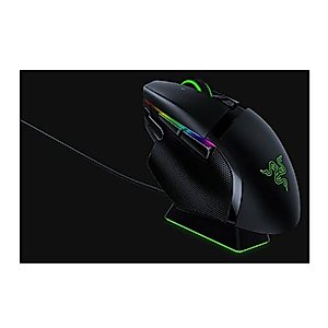 Razer Basilisk Ultimate HyperSpeed Wireless Gaming Mouse w/Charging Dock 20K DPI Optical Sensor - Chroma RGB - 11 Programmable Buttons - 100 Hr Battery - Classic Black (Renewed)