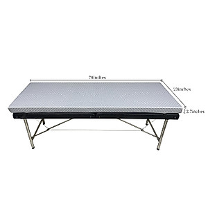 ENDELLE Lash Bed Topper,2.7in Thick Foam Pad with Removable Cover,Non-Slip Bottom.Small Single Floor Bed,Camping Mattress,Guest Bed