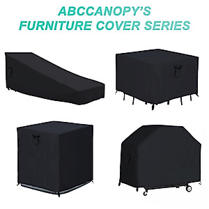 ABCCANOPY Air Conditioner Cover Waterproof Protective Cover Outdoor Furniture Cover Universal Square Cover Furniture Protective Cover 34x34x32 Black