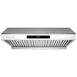 Hauslane | Chef Series 30” PS10 Under Cabinet Range Hood | PRO PERFORMANCE | Stainless Steel Electric Stove Ventilator | 3 Speed Exhaust Fan, Bright LED Lights & Delay Auto Shut-Off