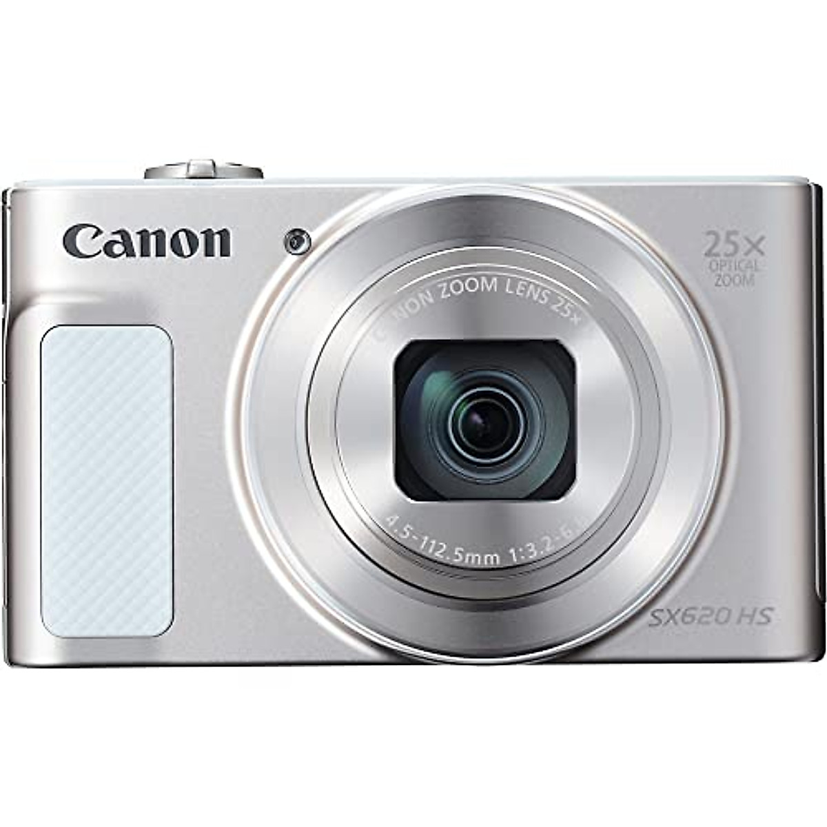 Canon PowerShot SX620 HS Digital Camera (Silver) (1074C001) + 64GB Memory Card + 2 x NB13L Battery + Corel Photo Software + Charger + Card Reader + LED Light + Soft Bag + More (Renewed)