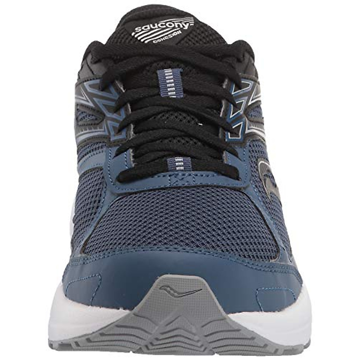 Saucony mens Cohesion 14 Road Running Shoe, Blue/Black, 10 US