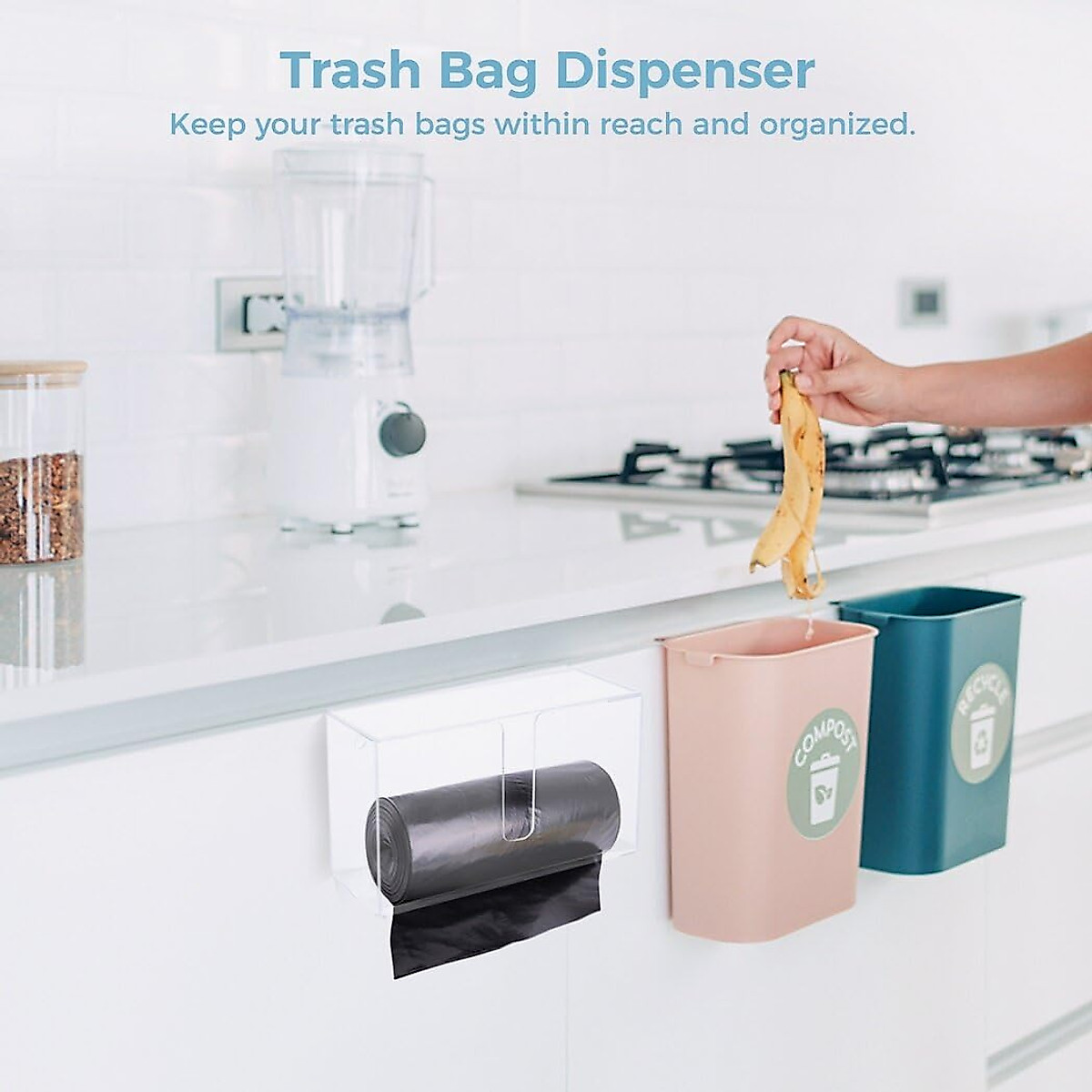 Toyokar Streamline Waste Management: Clear Acrylic Bag Dispenser