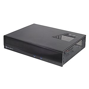 SilverStone Technology ML03B Milo Series Aluminum/Steel Micro-ATX Media Center/HTPC Case, Black ML03B-x