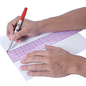 Westcott 67377 8ths Graph Beveled Ruler, 12 Inch (12 Pack)