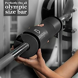 GENESIS SYSTEMS Squat Pad Barbell Pad for Hip Thrusts Squats Lunges Glute Bridge - Foam Pad for Weight Lifting Neck Shoulder Support - Barbell Cushion Hip Thrust Pad for Standard and Olympic Bars