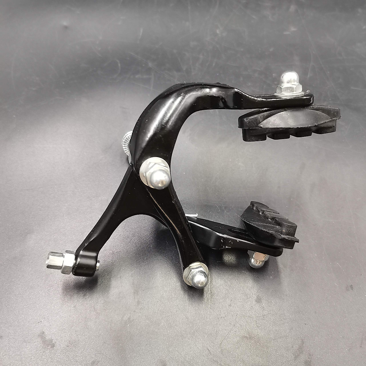 CDHPOWER Bike Brake, Bike Disc Brake, Bicycle C Brake Caliper, Aluminum Alloy Front & Rear Side Pull Brake Set Bike Accessory for Mountain Bike, Folding Bike, Road Bicycle (Black)