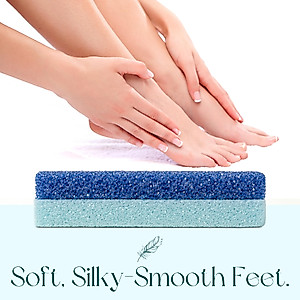 Mantello Pumice Stone for Feet- Foot Scrubbers for Shower and Foot Tub- Pumice Stone for Feet Callus Remover- Double Sided Foot Scrubber Dead Skin Remover- 4 Pack