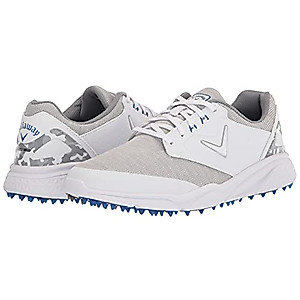 Callaway Men's Coronado v2 SL Golf Shoe, White/Grey, 11