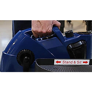 JFIT Under Desk and Stand Up Mini Elliptical/Stepper w/Adjustable Angle, Navy/Black