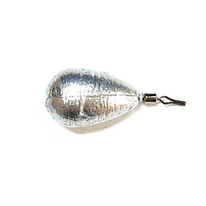 Kathy store INC 10 Pcs Teardrop Drop Shot Sinker/Drop Shot Finesse Sinker Fishing Sinkers in Various Sizes (Teardrop Drop Shot Sinker, 1/8 oz - 10 per Pack)