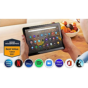 Amazon Fire HD 10 tablet, 10.1", 1080p Full HD, 32 GB, latest model (2021 release), Olive