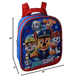 Nickelodeon Paw Patrol Boy's 10" Mini Backpack Blue-red