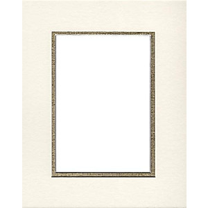 24x36 Double Acid Free White Core Picture Mats Cut for 20x30 Pictures in Cream and Gold
