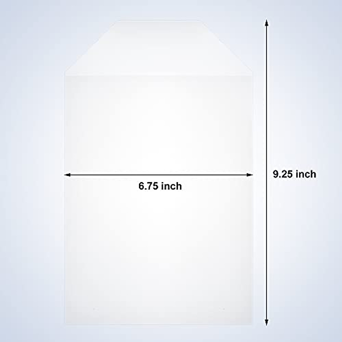 100 Pieces Clear Stamp and Die Storage Pockets, CPP Plastic Pockets, 6.75 x 9.25 Inches