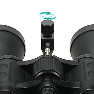 Binocular Tripod Adapter 1/4-20Inch Threading, Quick Release Adapter for Attaching Binoculars to a Tripod Detachable Mount（Black） Bino Tripod Adapter Zhongzhen Tripod Mount Adapter